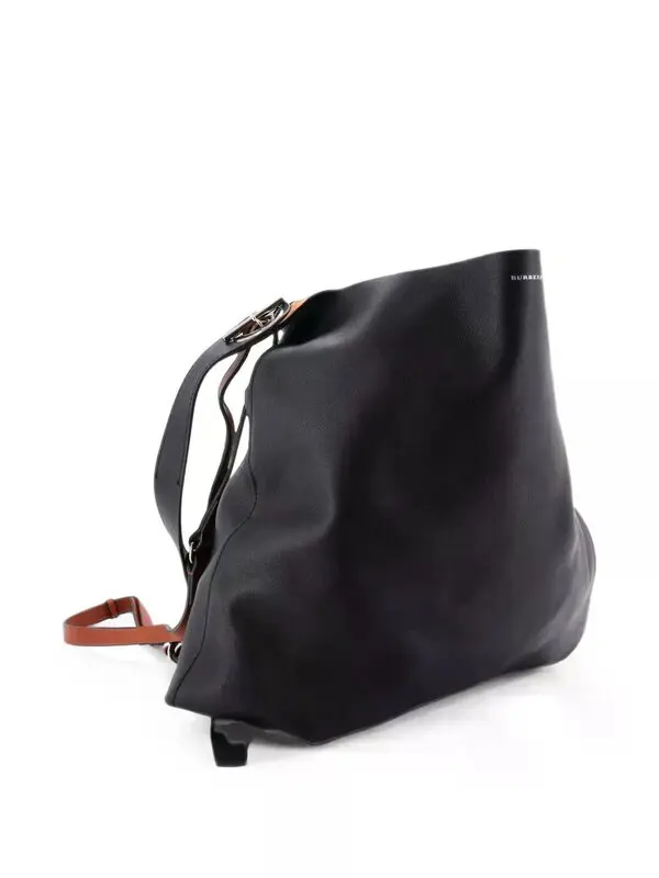 Burberry Grommet Leather Medium Hobo Bag