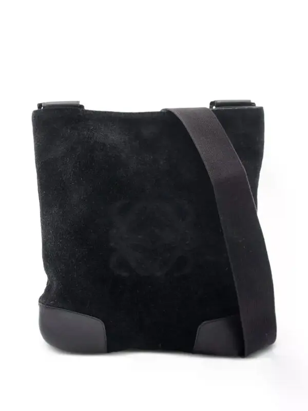 Loewe 2010s Anagram Cross Body Bag - Black