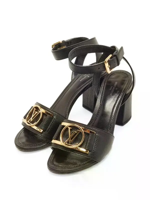 LOUIS VUITTON Lock It Buckle-detail Heeled Sandals