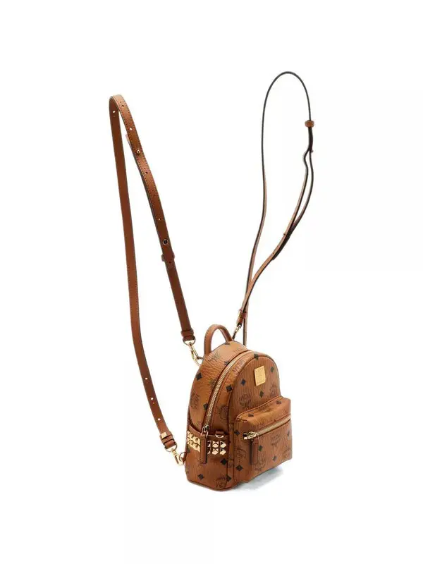 Mcm Stark Bebe Boo Side-stud Backpack - Brown