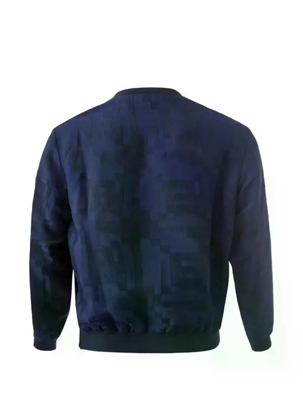 Emporio Armani Geometric-pattern Knit Sweater