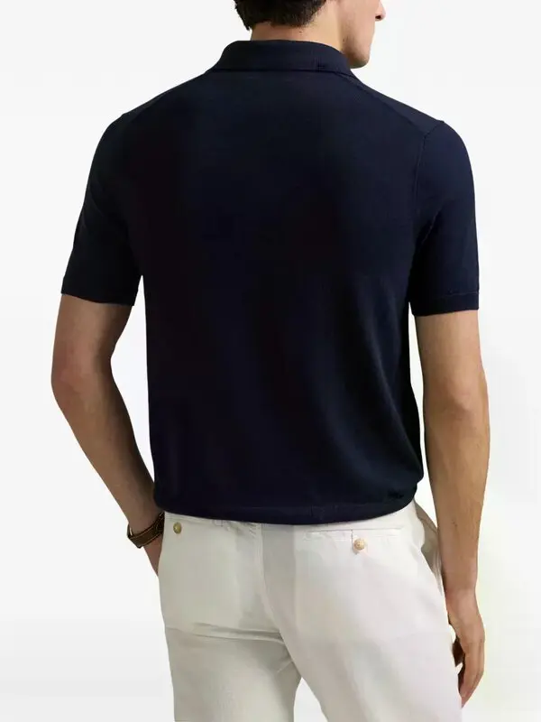 Polo Ralph Lauren Logo-embroidered Short-sleeve Polo Shirt - Blue