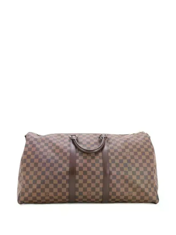 LOUIS VUITTON Keepall Bandouliere Bag Damier 55 Travel Bag - Brown