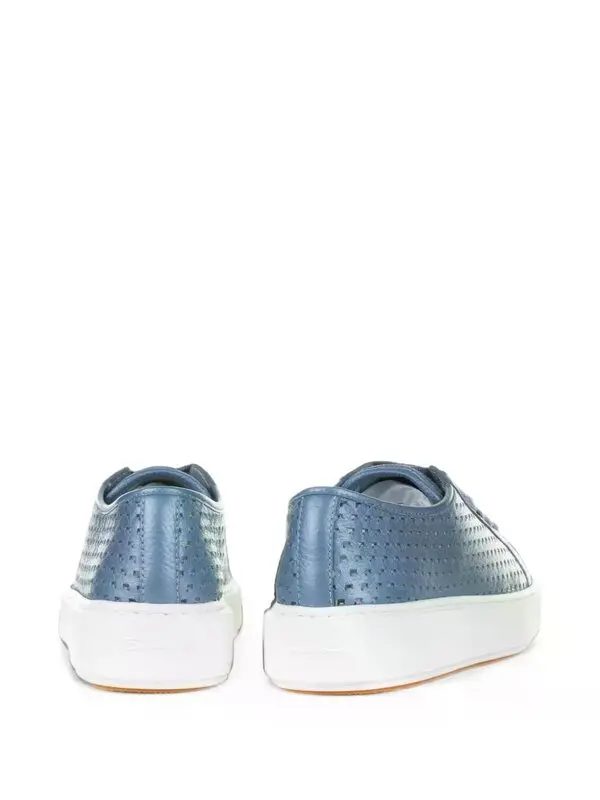 Santoni Perforated-detail Low-top Sneakers
