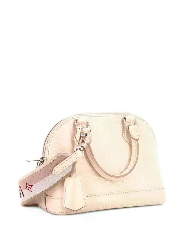 LOUIS VUITTON Alma Handbag Epi Leather With Logo Jacquard Strap Bb Shoulder Bag
