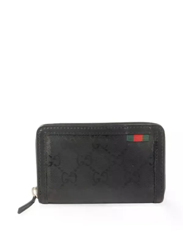 Gucci Gg Web-stripe Card Holder