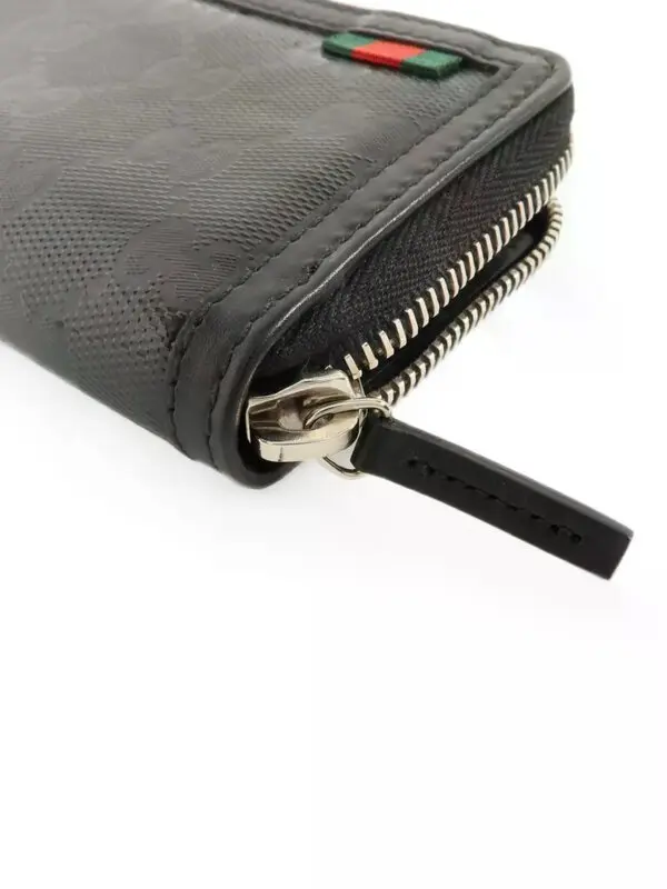 Gucci Gg Web-stripe Card Holder