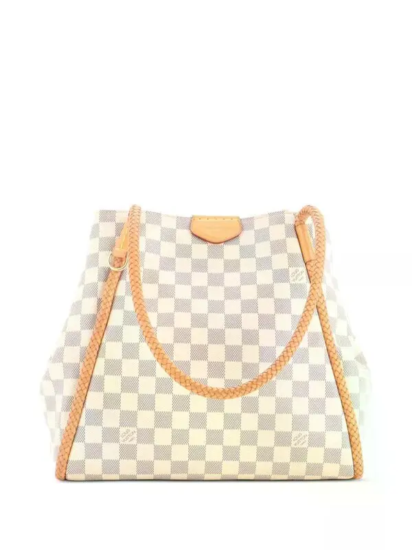 LOUIS VUITTON Propriano Handbag Damier Tote Bag - White