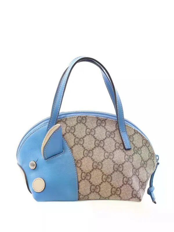 Gucci 2000s Gg Supreme Mini Bag - Blue