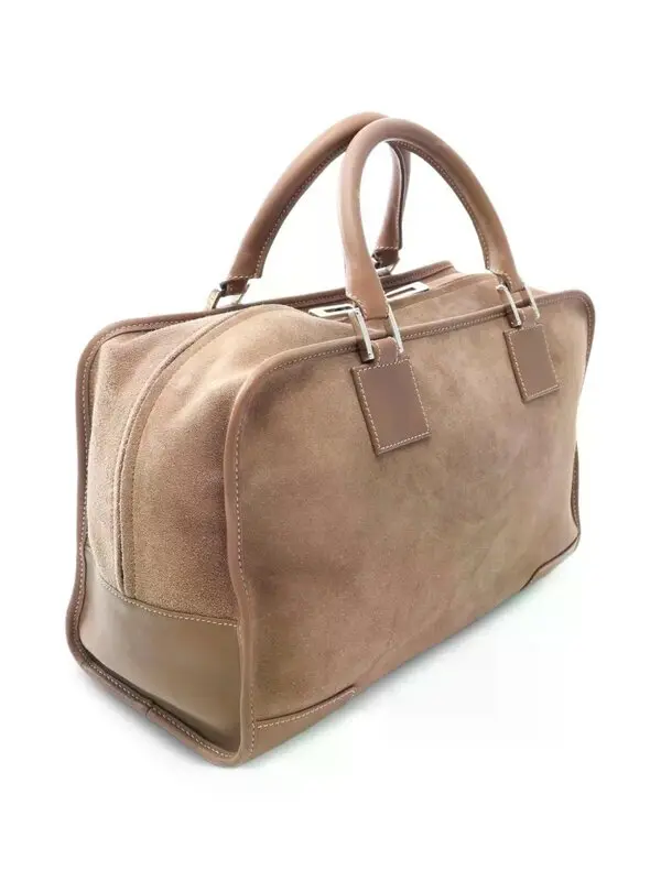 Loewe 2010s 36 Amazona Suede Tote Bag - Brown