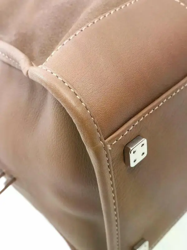 Loewe 2010s 36 Amazona Suede Tote Bag - Brown