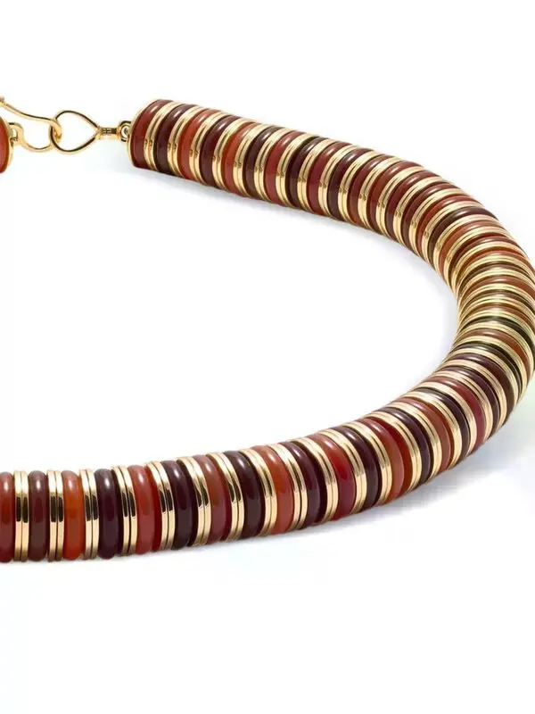 Eddie Borgo Lenox Amber Carnelian Necklace - Gold