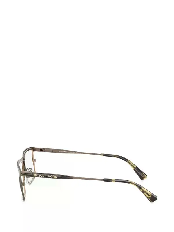 Michael Kors Hidden Hills Matte Rectangle-frame Glasses