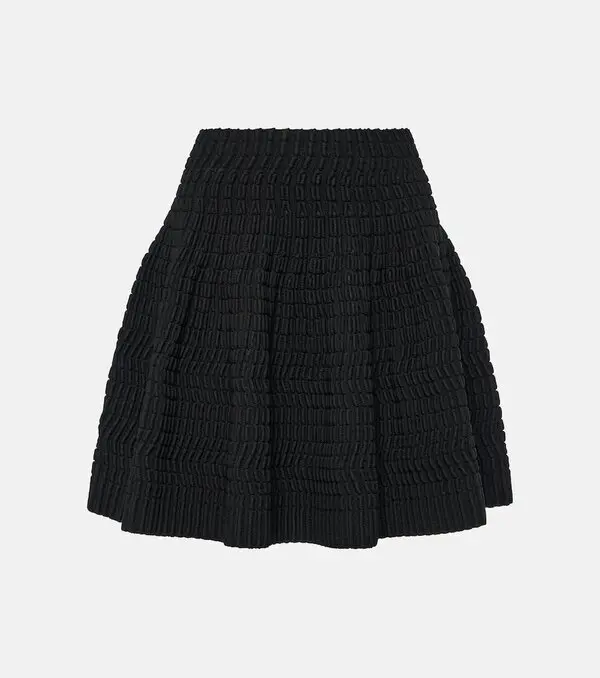 Alaïa High-rise Miniskirt - Black