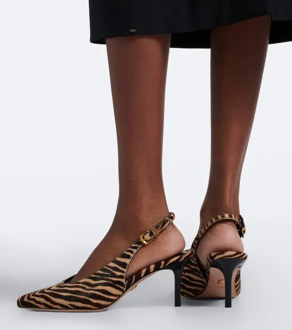 Veronica Beard Luciana Calf Hair Slingback Pumps
