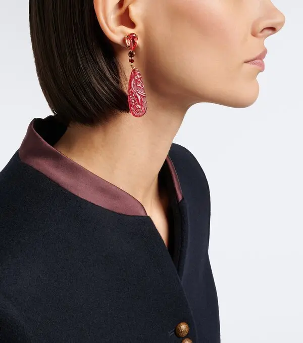JENNIFER BEHR Corinna Embellished Drop Earrings