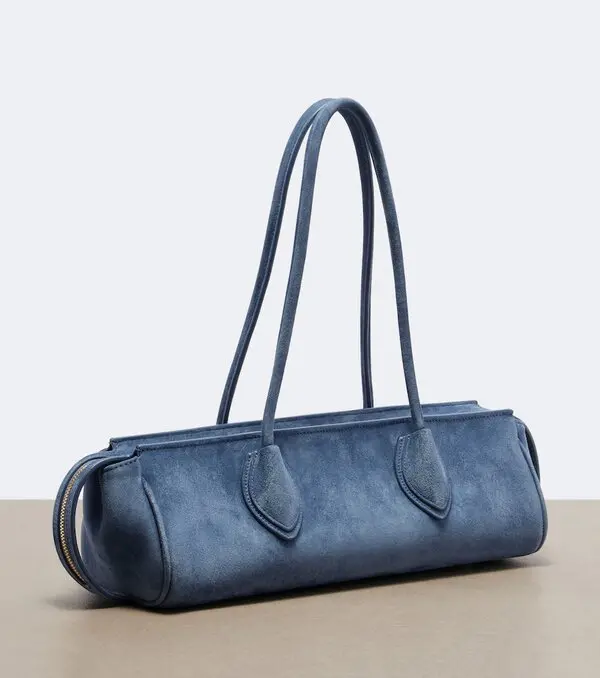 Khaite Donna Medium Suede Shoulder Bag