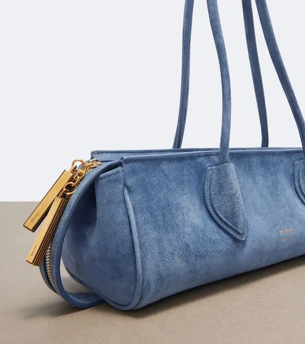 Khaite Donna Medium Suede Shoulder Bag