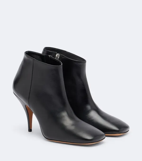 JUDE Credo Leather Ankle Boots - Black
