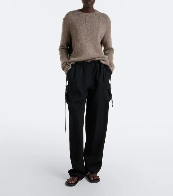 THE ROW Elga Wool Cargo Pants