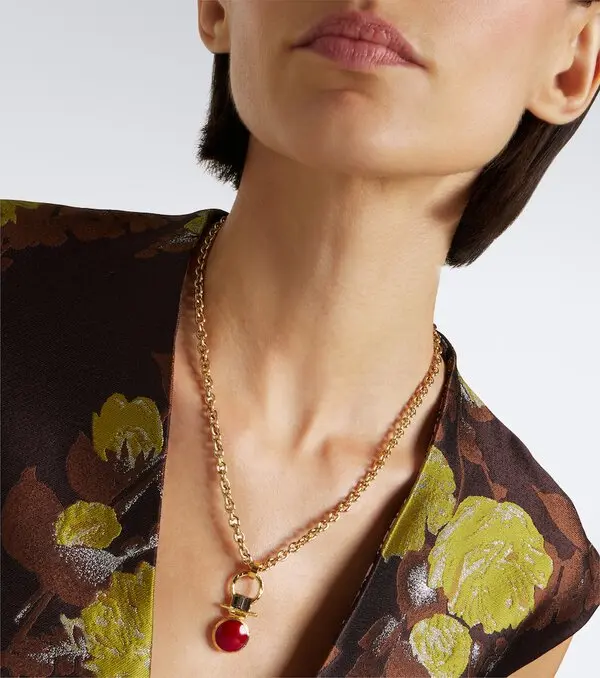 La DoubleJ Mini Shen 24kt -plated Necklace