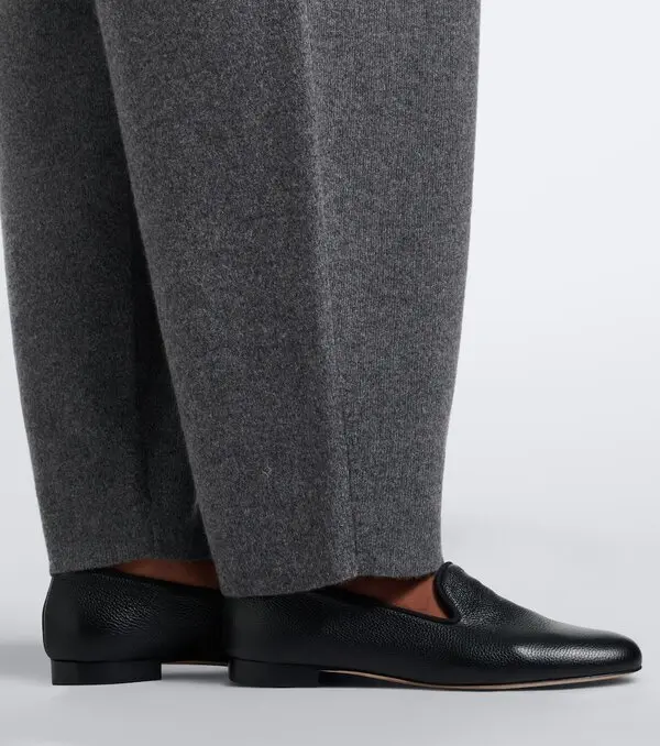 Arch4 Hayden Knitted Cashmere Barrel-leg Pants - Grey