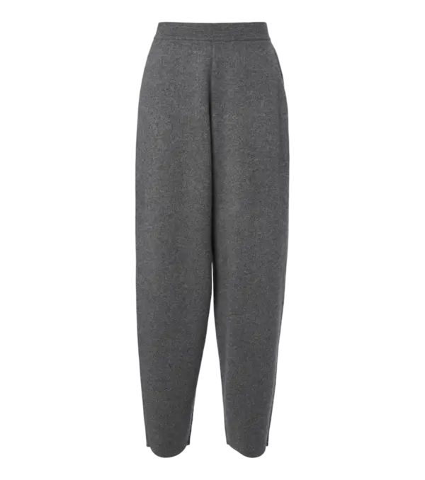Arch4 Hayden Knitted Cashmere Barrel-leg Pants - Grey