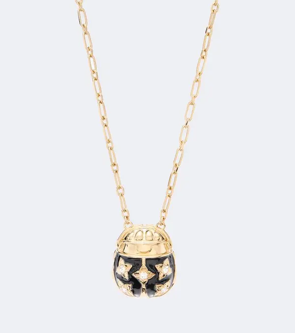 La DoubleJ Lady Scarab Embellished Necklace