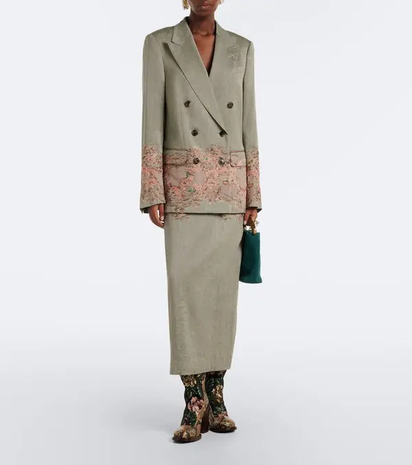 Dries Van Noten Patchwork Leather Over-the-knee Boots