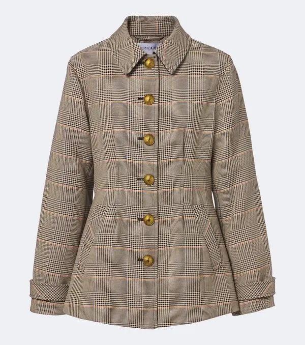 Veronica Beard Severine Prince Of Wales Check Jacket