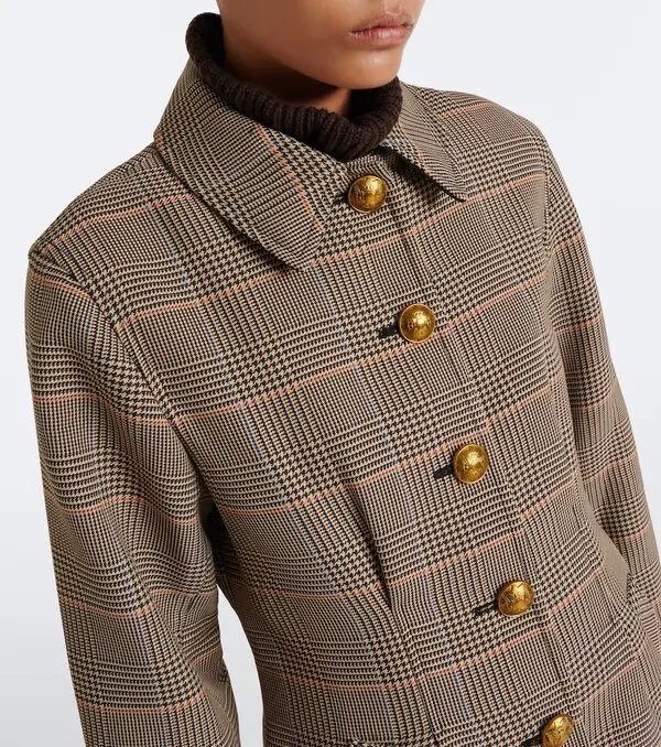 Veronica Beard Severine Prince Of Wales Check Jacket
