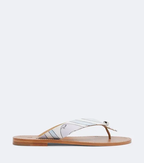 Emilio Pucci Marmo Thong Sandals