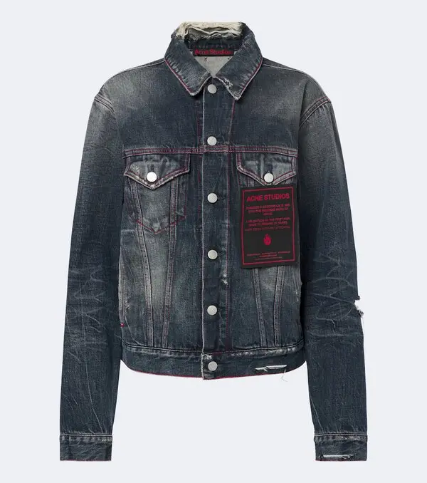Acne Studios Re-edition Faded Denim Jacket - Blue