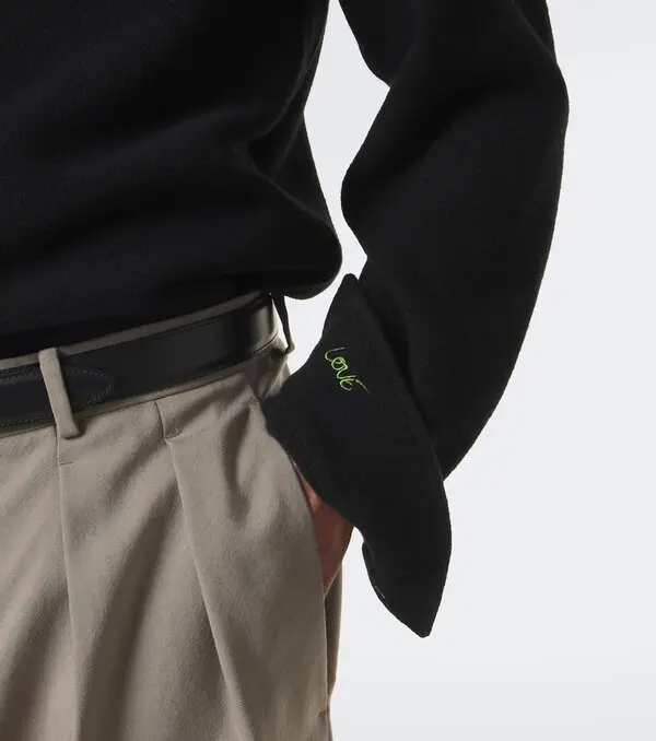 GOD'S TRUE CASHMERE Cashmere Shirt With Spinels - Black