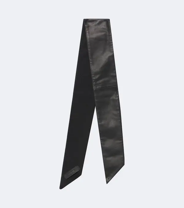 TOTEME Leather Scarf - Black