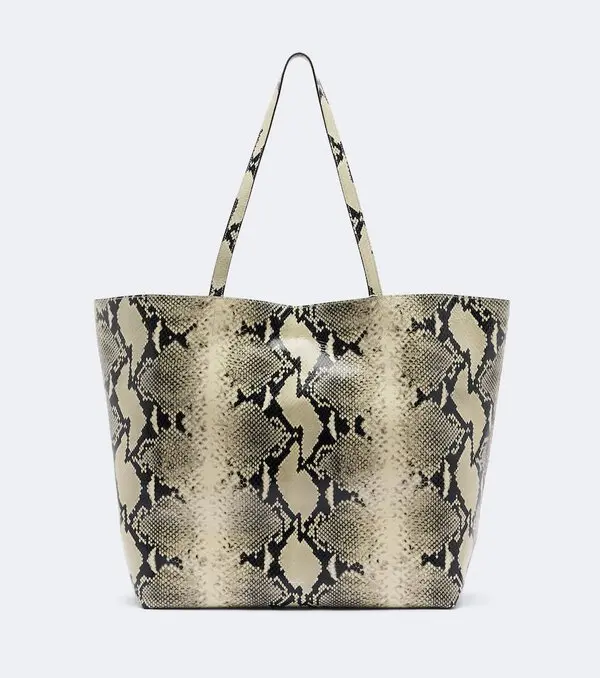 TOTEME Roam Large Snake-effect Leather Tote Bag - Multicoloured