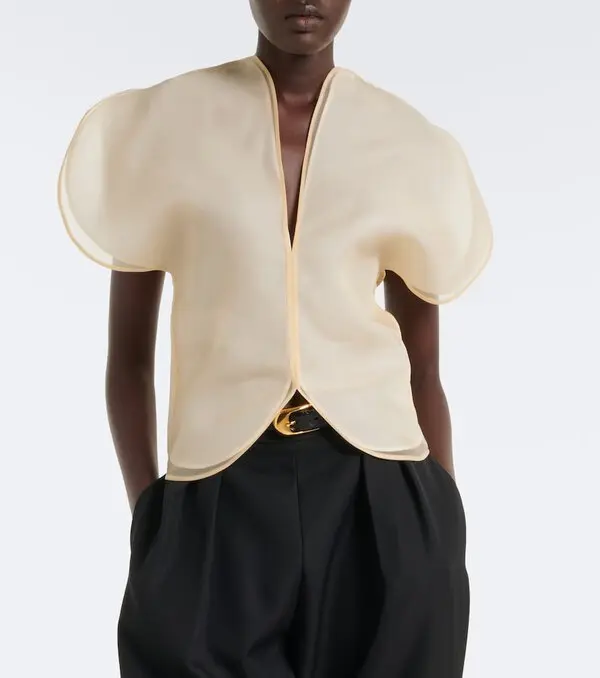 Khaite Briar Silk Organza Top