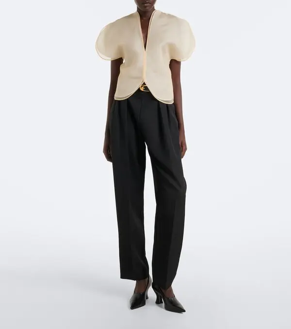 Khaite Briar Silk Organza Top