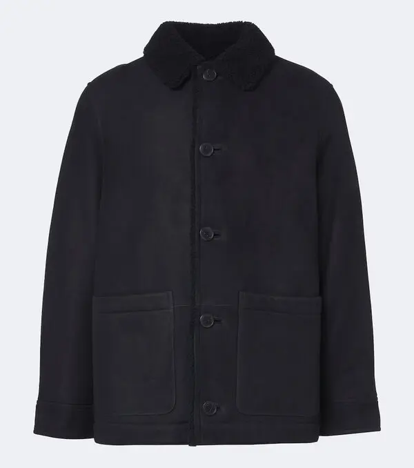 YVES SALOMON Shearling-lined Leather Jacket