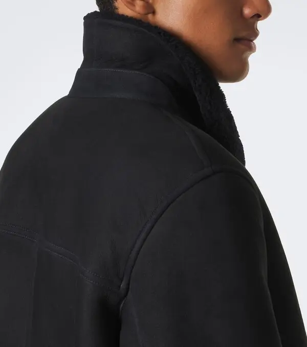 YVES SALOMON Shearling-lined Leather Jacket