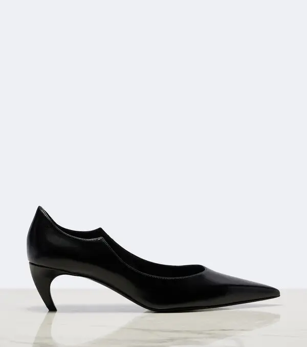Khaite Valerie Leather Pumps