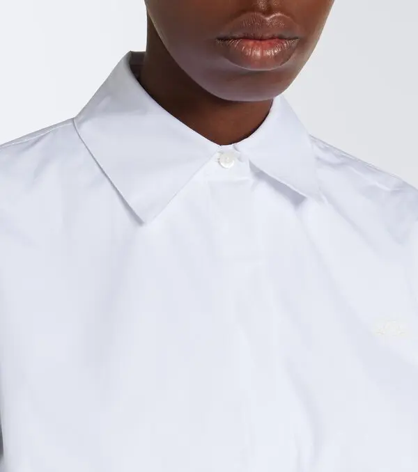 Loewe Cropped Cotton Poplin Shirt