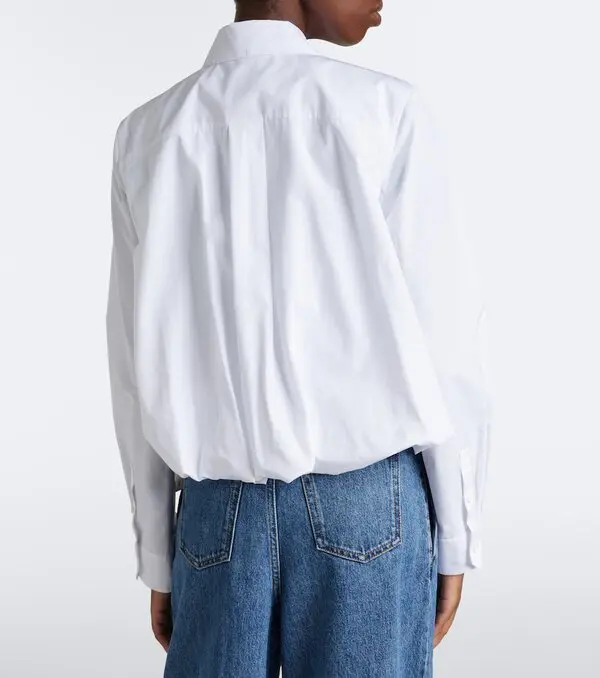 Loewe Cropped Cotton Poplin Shirt