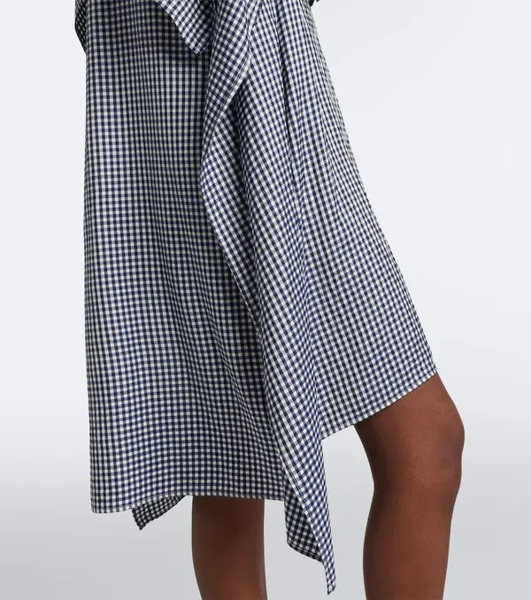 Loewe Gingham Silk Shirt Dress