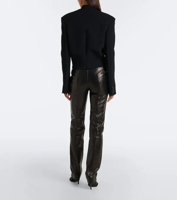 Khaite Ryden Leather Slim Pants