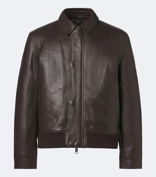 YVES SALOMON Leather Blouson Jacket