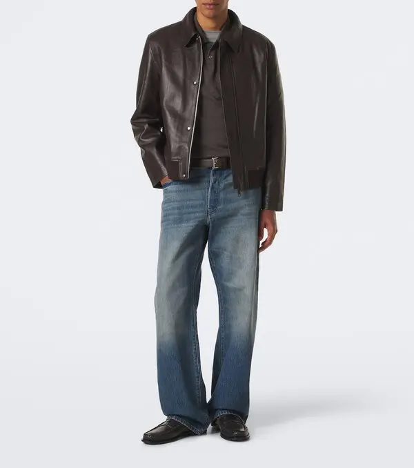 YVES SALOMON Leather Blouson Jacket