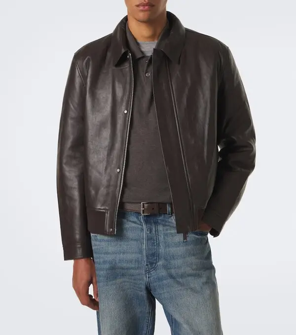 YVES SALOMON Leather Blouson Jacket