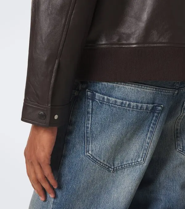 YVES SALOMON Leather Blouson Jacket