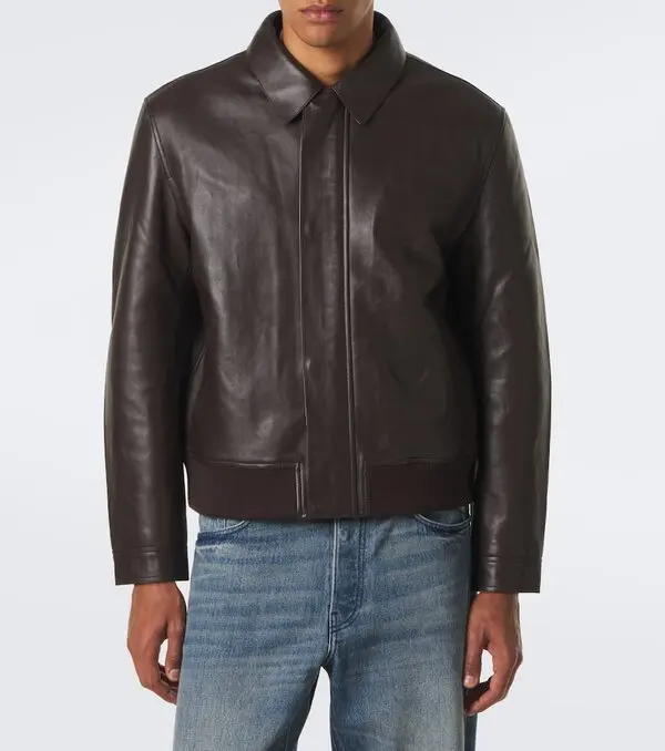 YVES SALOMON Leather Blouson Jacket